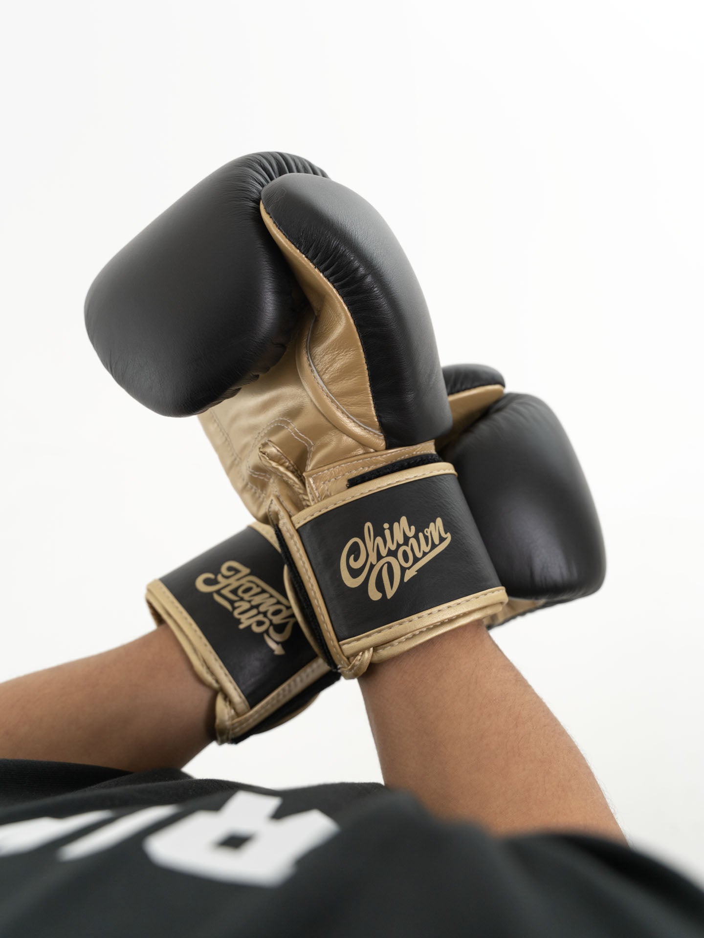 RINGLIFE Boxhandschuhe - Logo Premium schwarz-gold – RINGLIFE Fightwear